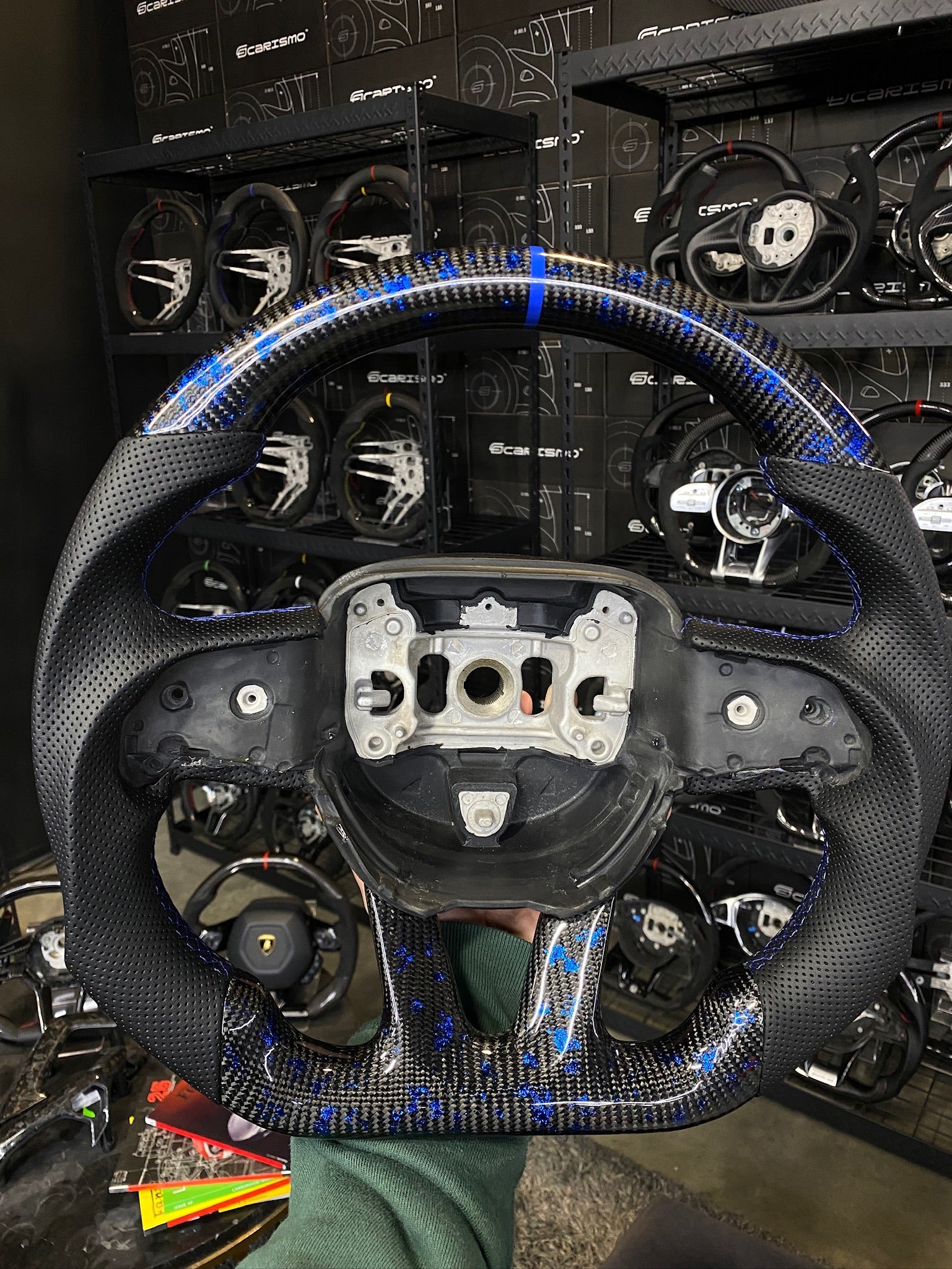 [Made to Order] Dodge / SRT (2015+) - Sport - Gloss Carbon with Blue F ...