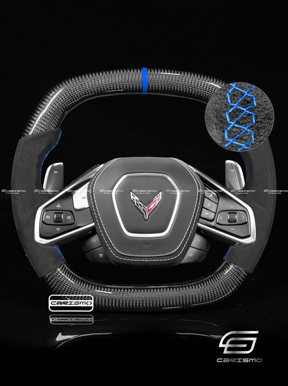 Carismo Steering Wheel For Chevrolet Corvette (C8) - Signature - Gloss