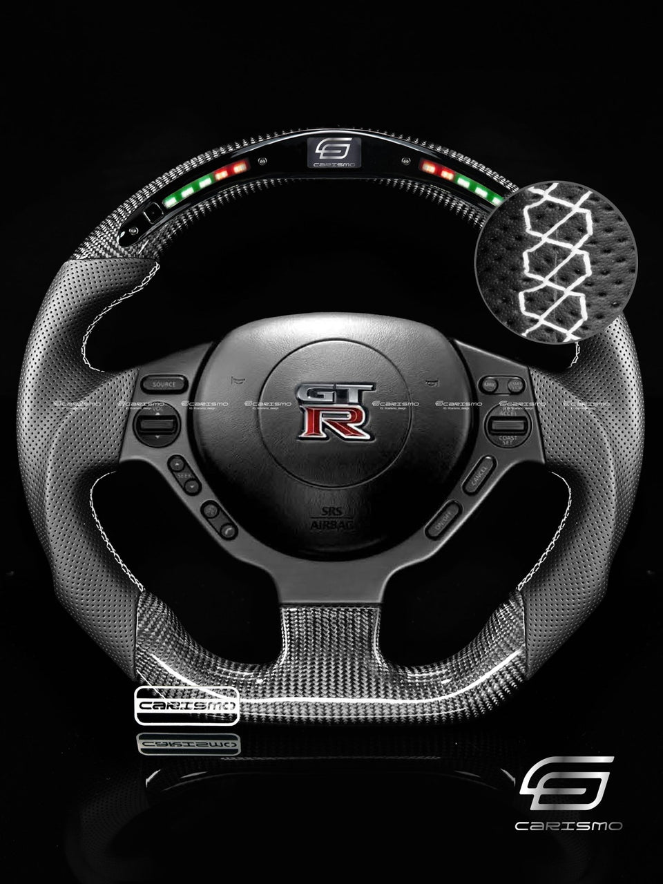 Carismo Steering Wheel For Nissan GT-R (R35 CBA & DBA) - Classic RPM L