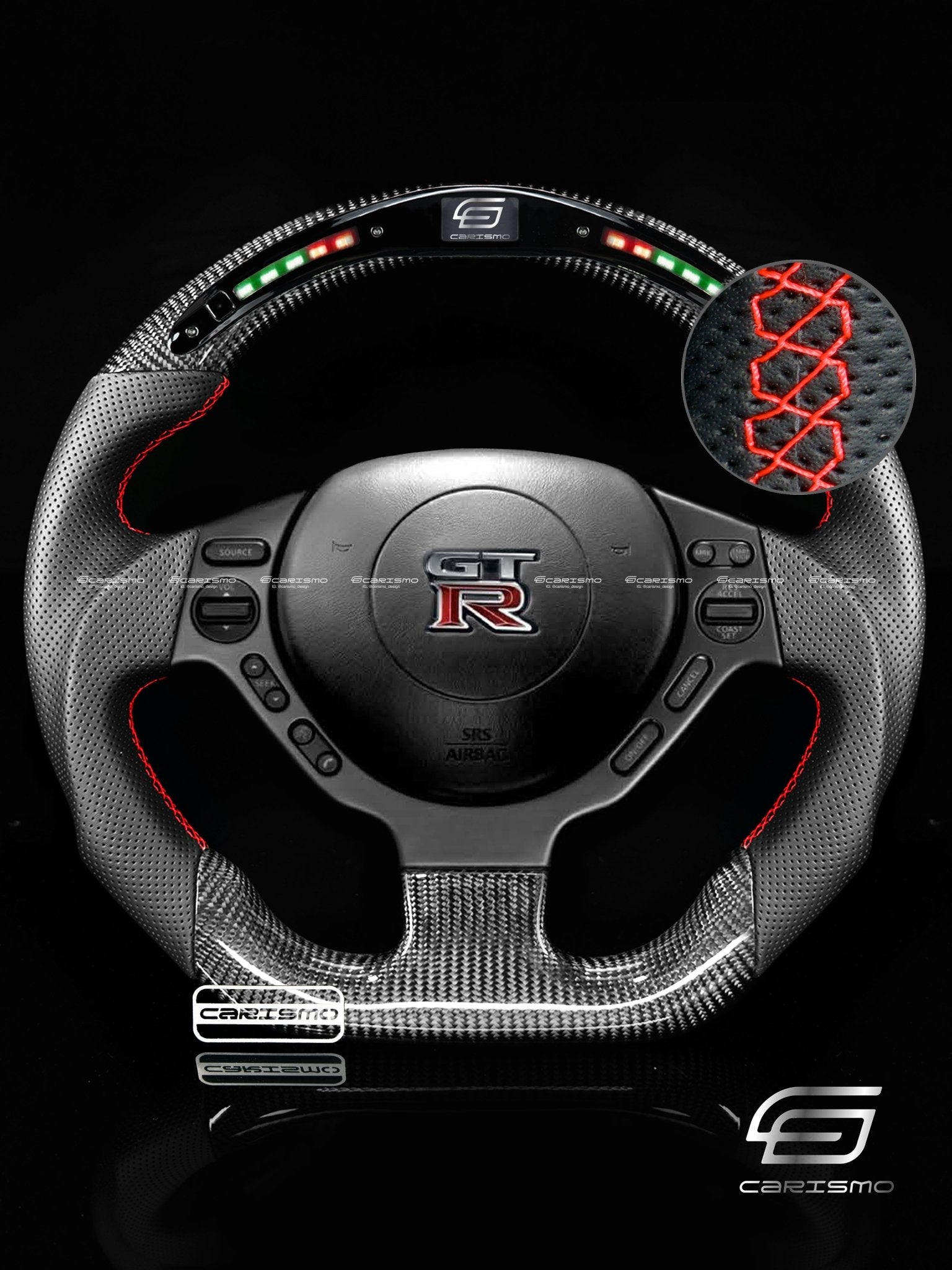 Nissan GT-R (R35 CBA & DBA) Steering Wheel | Carismo