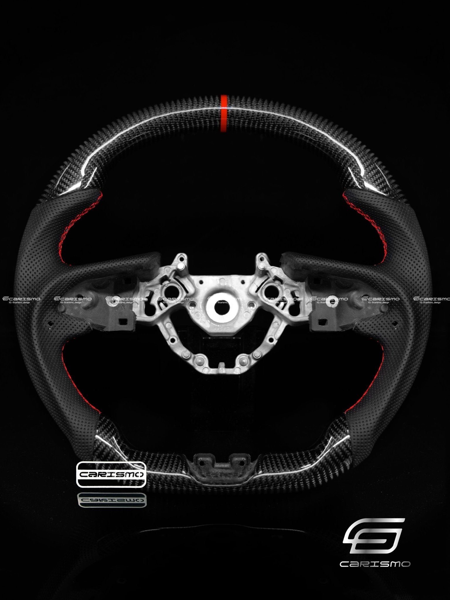 Carismo Steering Wheel For Nissan GT-R (R35 EBA) - Sport - Gloss Carbo